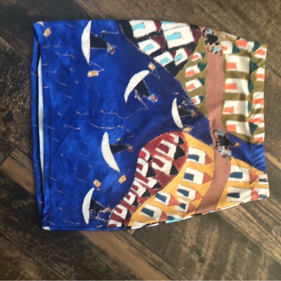 Skirts | Colorful Abstract Print Skirt | Poshmark